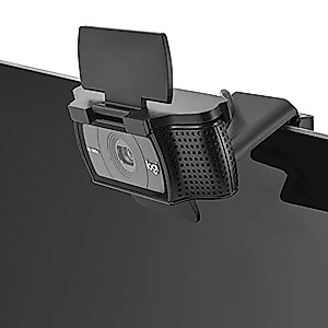 CloudValley Webcam Cover for Logitech C920/ C920x/ C922x/ C930e/ C922/ C920 HD Pro Stream Webcam, Camera Cover to Protect Lens and Security, Black