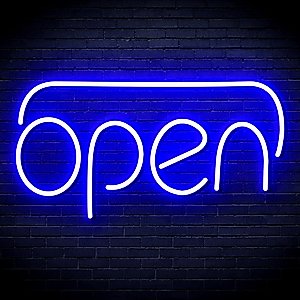AdvPro Open Flex Silicone LED Neon Sign - Blue - st16s32-fnu0244-b
