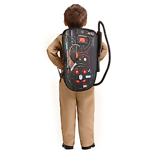 Fun Costumes Ghostbusters Costume with Proton Pack Accessory for Toddlers, Ghostbusters Jumpsuit, Ghost Hunter for Halloween 4T