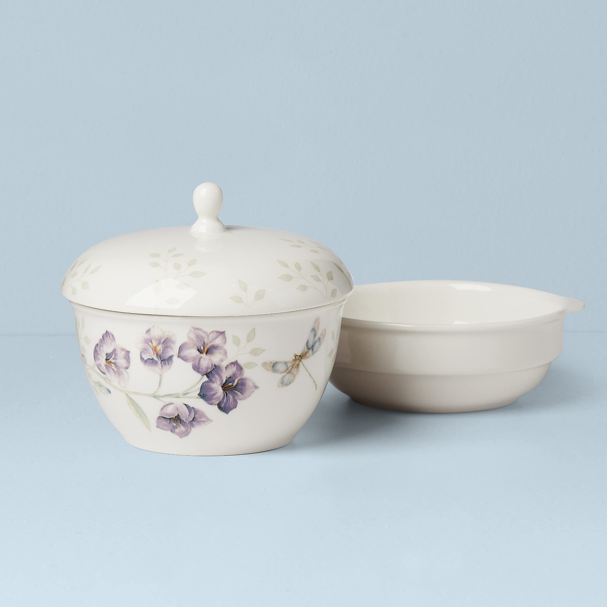 Lenox Butterfly Meadow 3-Piece Stackable Bowl Set, 3.05 LB, Multi