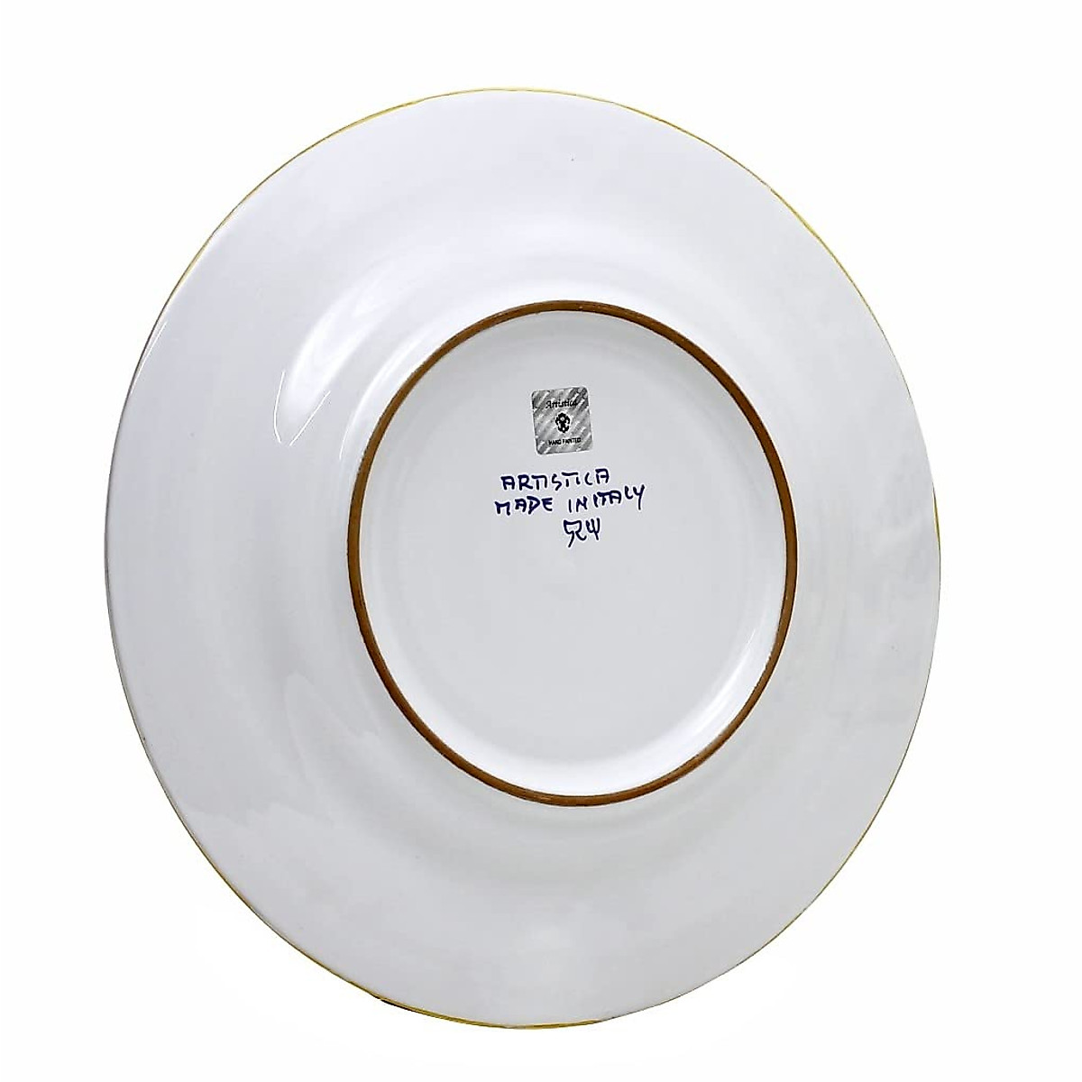 RAFFAELLESCO CLASSICO: Pasta Soup rimmed bowl fluted rims [0002CP-RAF] - Authentic hand painted in Deruta, Italy. Original design. Shipped from the USA with Certificate of Authenticity.