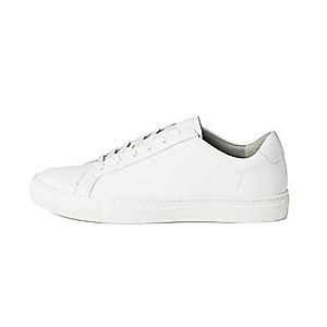 Voet Men's Milo Vegan Leather Classic Casual Fashion Sneaker, White, 10
