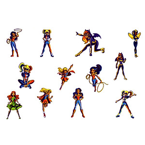 DC Super Hero Girls - 75 Assorted Temporary Tattoos
