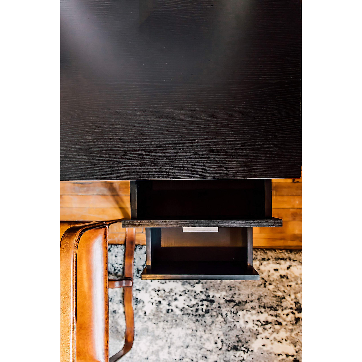 OneSpace Monroe 3 Shelve Computer Desk, Black