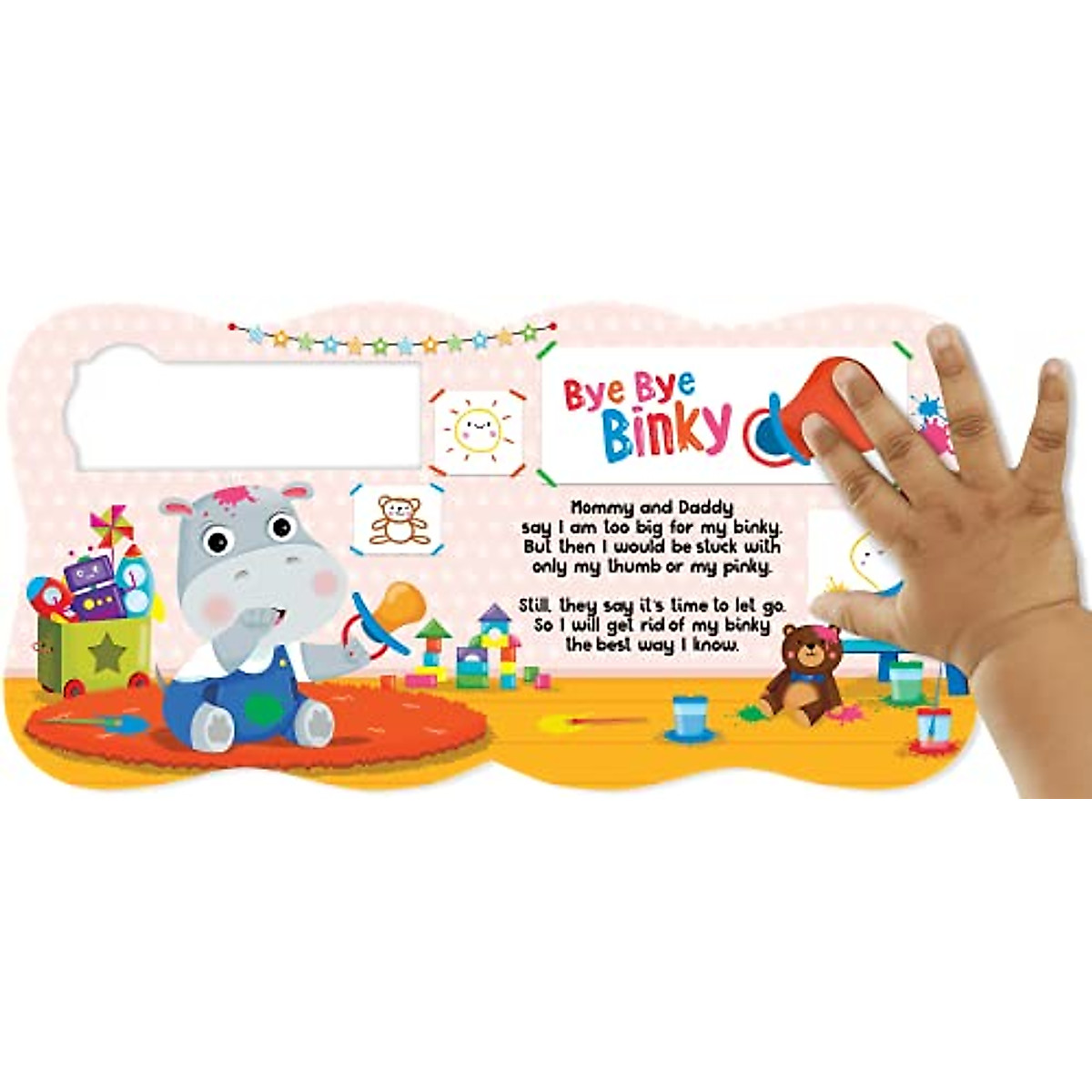 Bye Bye Binky - Touch and Feel Board Book - Sensory Board Book