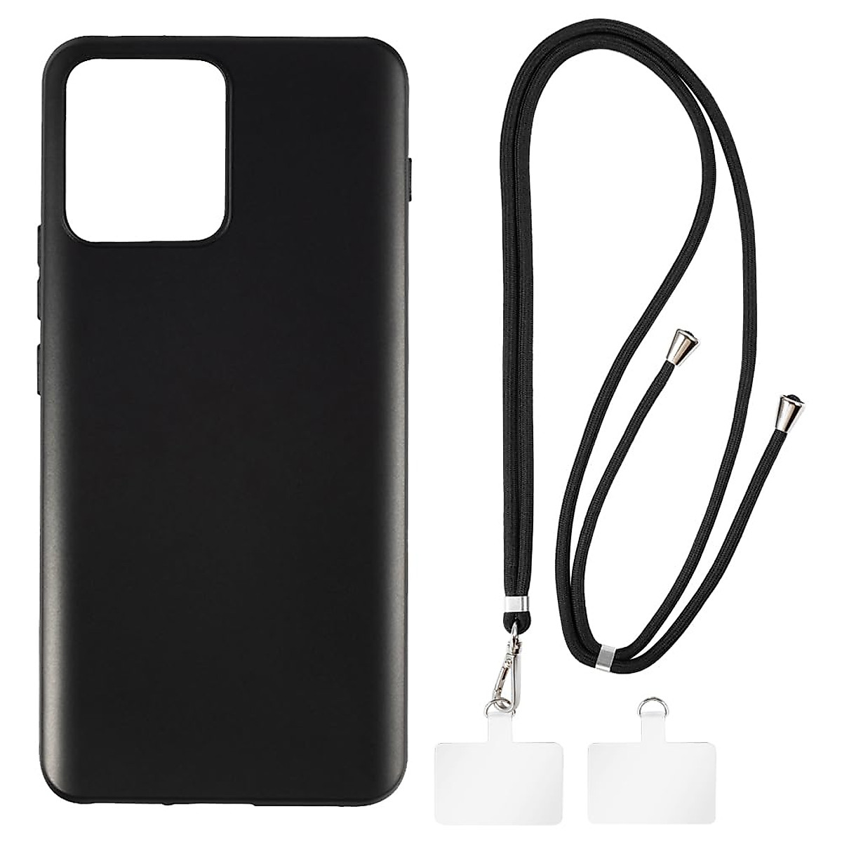 Shantime Motorola ThinkPhone 5G Case + Universal Mobile Phone Lanyards, Neck/Crossbody Soft Strap Silicone TPU Cover Bumper Shell for ThinkPhone by Motorola (6.6”)