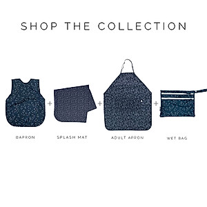 BapronBaby Willow Wet Dry Bag - Waterproof Two Zipper Pockets - Reusable for Mealtime, Diapers, Stroller, Snacks, Swimsuits - Machine Washable - 11" x 9"