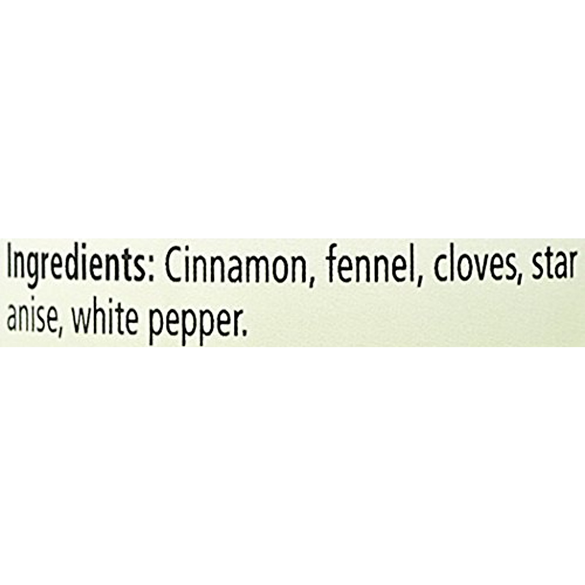 Frontier Co-op Five Spice Seasoning, 1.92 Ounce, Cinnamon, Fennel Seed, Cloves, Star Anise & White Pepper, Non GMO, Kosher