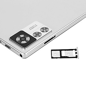 GLOGLOW Tablet PC, Dual Camera 4G LTE 5G WiFi Aluminium Alloy 8GB RAM 256GB ROM Octa Core CPU 10.1in FHD HD Tablet with Keyboard for Gaming (US Plug)