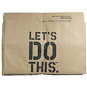 Home Depot Heavy Duty Brown Paper 30 Gallon Lawn and Refuse Bags for Home and Garden (70 Lawn Bags)