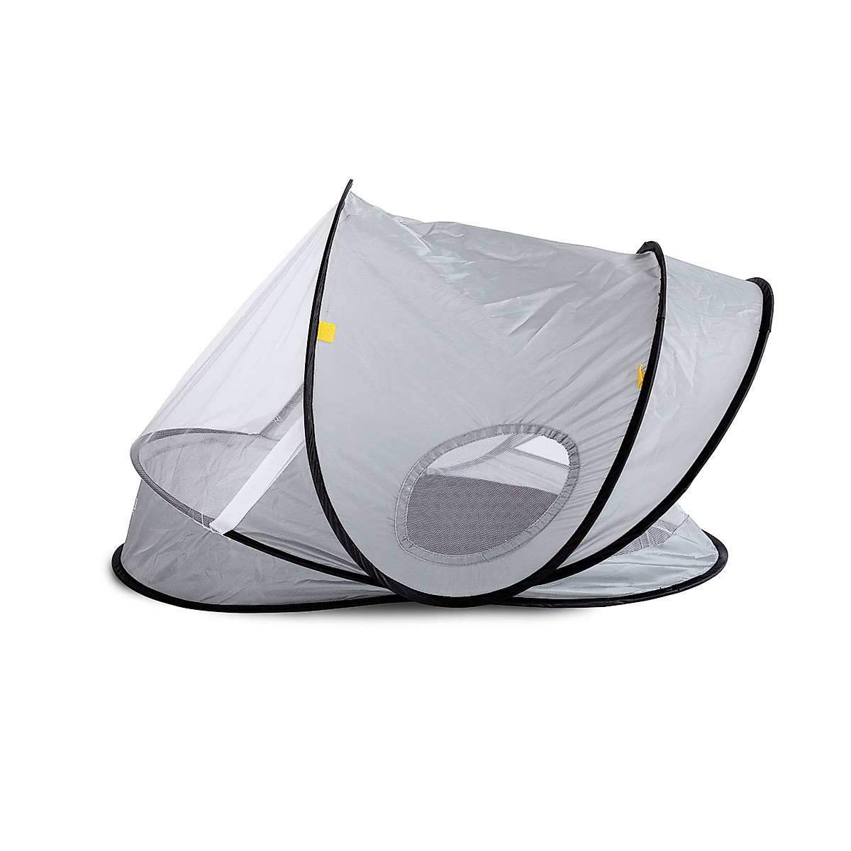 Baby Delight Comfy Canopy Breathe | Grey | Indoor and Outdoor Portable Canopy Mat | Made with 50 SPF Coated Material | Compact & Easy Set Up