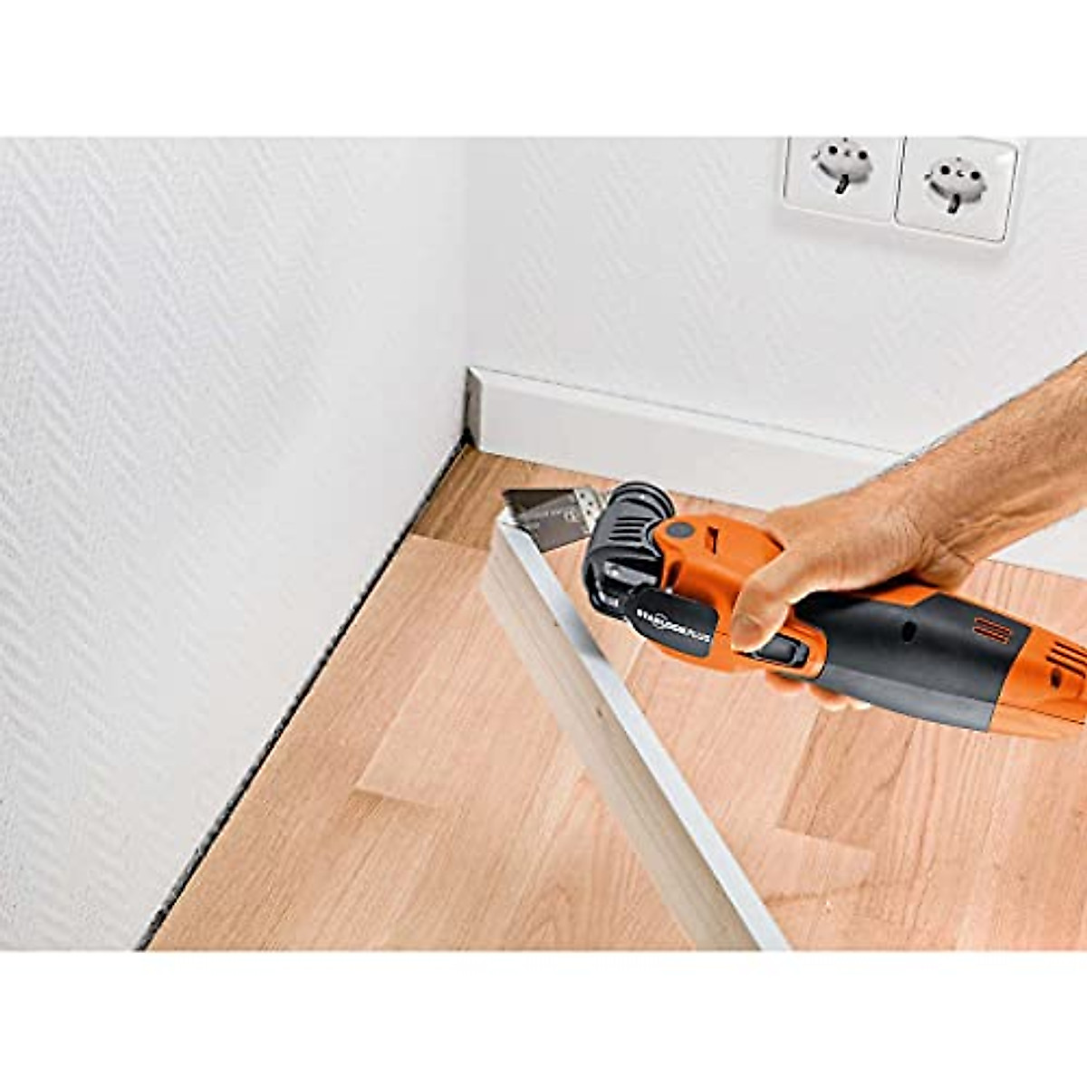 Fein FMM350QSL MultiMaster Corded Oscillating Multi-Tool Top Kit with QuickStart and StarlockPlus for Snap-Fit Accessory Change - 350W, Includes Case - 72295261090