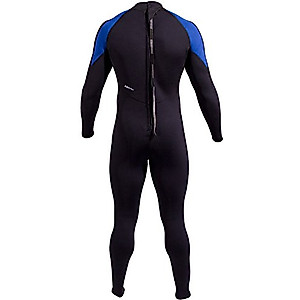 NeoSport Wetsuits Men's XSPAN 7mm Full Jumpsuit, Blue Trim, XXX-Large - Diving, Snorkeling & Wakeboarding