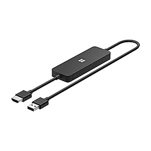Microsoft 4k Wireless Display Adapter - Black. Compatible with 4K TVs