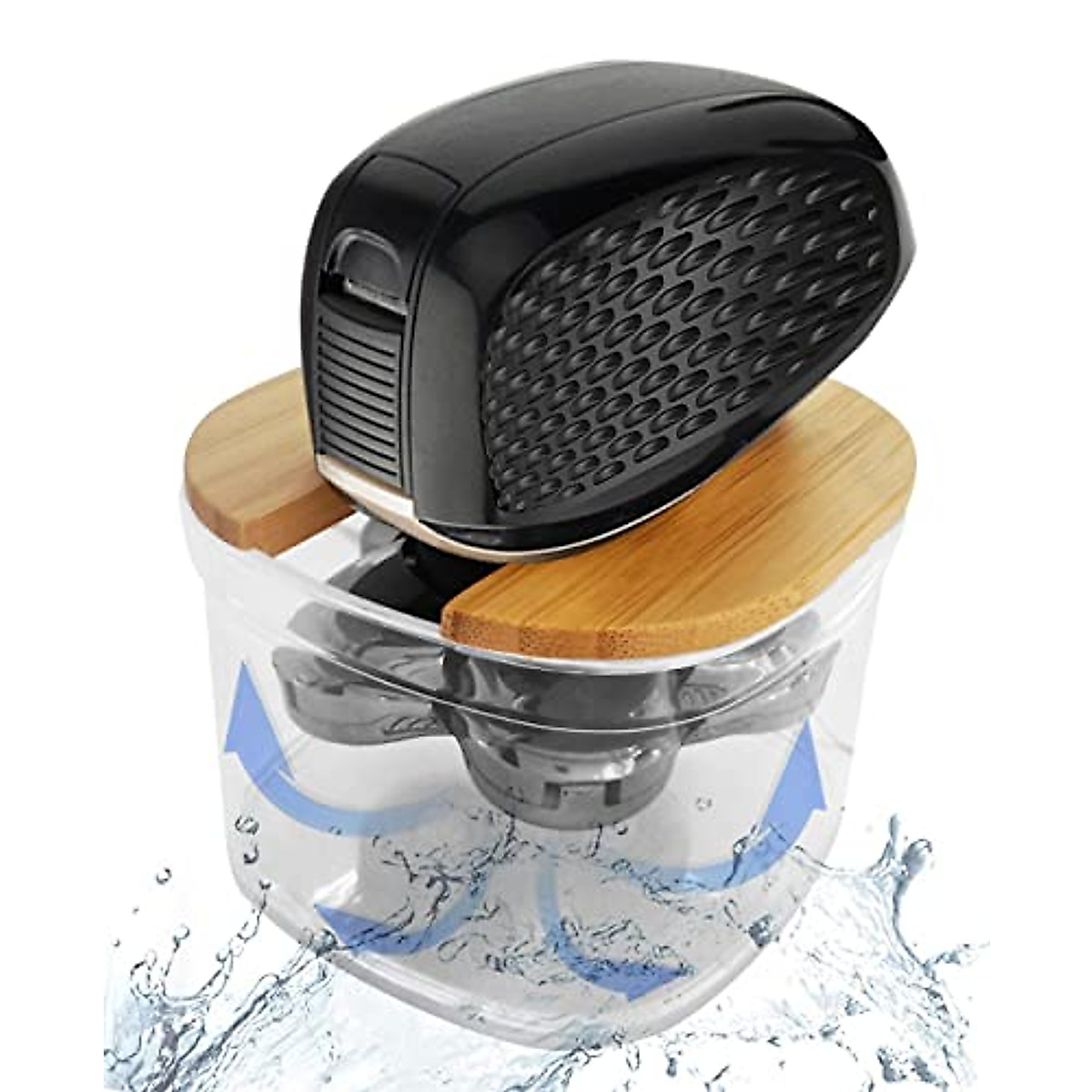 FitSand Bamboo Shaver Rinse Stand Compatible for Remington Balder Pro Head Shavers