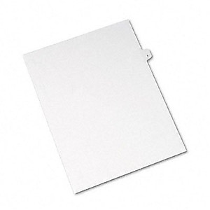 Avery Unpunched Legal Exhibit Dividers, Avery Style Helvetica Bold Type, Letter Size, Individual Side Tab #7, 25 Total (11917)