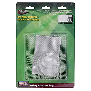 Valterra A10-1302VP Bug Screen for Outside RV Furnace Vent - Fits Atwood Hydroflame 8500 Series, 4.5 inches x 4.88 inches x 1.3 inches