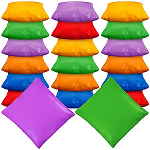 Weysat 24 Pcs Floor Cushions Bulk for Classroom 15 Inch Leather Floor Cushion for Kids Waterproof Soft Flexible Seating Cushion for Classroom, Home, School, Kindergarten or Nursery (Square)