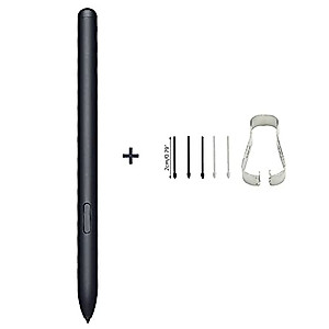 Tab S7 / S7+ S Pen Replacement Stylus Pen for Samsung Galaxy Tab S7 / S7 Plus/ S7 FE (EJ-PT870) + Tips/Nibs (Without Bluetooth)( Black)