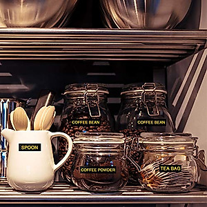 Greateam Gold on Black Label Tape Compatible with Brother P-Touch TZ TZe Black Tape 12mm 0.47" TZe-334 Use for Brother Label Maker PT-D600 PT-H110 PT-D210 PT-D400 PT-P710BT PT-D200, 5-Pack