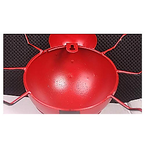 Metal Ladybugs Garden Wall Art Decor Cute Handmade Ladybugs for Christmas Backyard Garden Lawn Porch Outdoor Decoration with Red and Black Spots Easy Hanging Yard Wall Ornament Set of 4