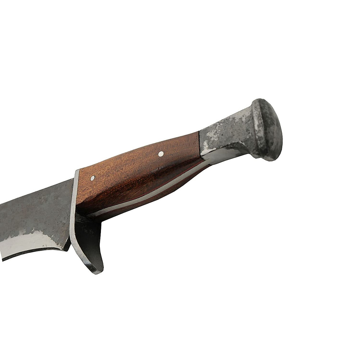 Forged Leaf Carbon Steel Blade Wooden Handle 13.75 inch EDC Hunting Knife