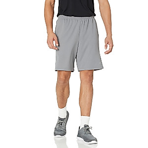 Amazon Essentials Men's Performance Tech Loose-Fit Shorts (Available in Big & Tall), Pack of 2, Black/Grey, X-Large
