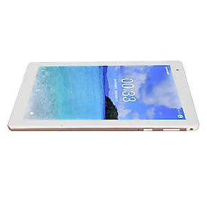 Honio Calling Tablet, HD Tablet 4GB RAM 64GB ROM Dual Camera 2.4G 5G WiFi 100‑240V Gold 10 (US Plug)