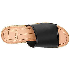 Dolce Vita Women's PABLOS Sandal, Black Leather, 8