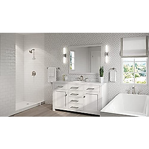 Pfister Weller Bathroom Sink Faucet, 8-Inch Widespread, 2-Handle, 3-Hole, Brushed Nickel Finish, LG49WR0K