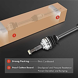 A-Premium CV Axle Shaft Assembly Compatible with Dodge Dart 2013 2014 2015 2016 2.0L 2.4L Auto Transmission, Colt 1984 1.6L Turbo, Front Right Passenger Side, Replace# 52123842AA, 52123842AB