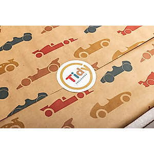 Wood Toy Car Storage Organizer Truck – Holds 48 Diecast Cars - Freestanding or Wall Display Case Shelf – Matchbox & Hot Wheels Car Compatible, FSC Wood, Included Cleanup Game – Toy Storage for Ages 3+