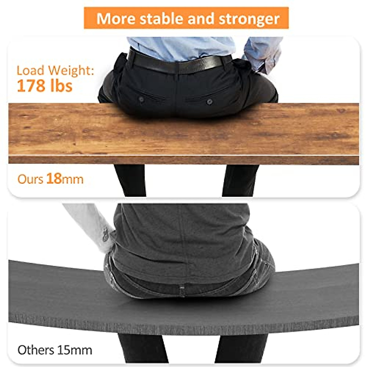 48×24 inch Electric Standing Desk Adjustable Height with Wobble Anti Fatigue Mat Balance Board, Stability Rocker, 27''-45'' Lifting Range Stand up Desk for Office/Home