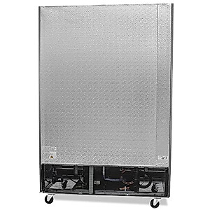 FSE 54-Inch Two Door Commercial Reach-in Freezer, 48 Cubic Feet, Stainless Steel, 115 v, (MRFZ-2D)