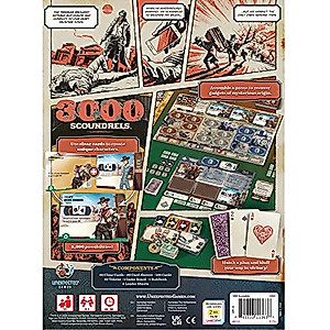 3000 Scoundrels Board Game | Strategy Game | Fun Family Game for Game Night with Adults and Kids | Ages 12+ | 2-4 Players | Average Playtime 60-90 Minutes | Made by Unexpected Games, Multicolor