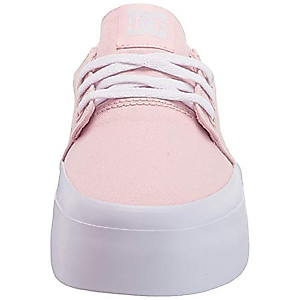 DC womens Trase Platform Skate Shoe, Light Pink, 6.5 US