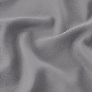 Bedsure Body Pillow Case Cover - Grey Polyester Microfiber Long Pillow Cases, Ultra Soft and Cozy Body Pillowcase with Envelope Closure, 1 Pack, 20x54 Inches