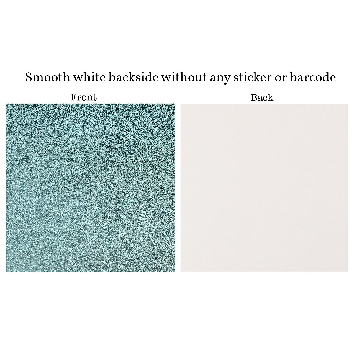 Crafasso 12" x 12" 300gms Heavy & Premium Glitter cardstock, 15 Sheets, Steel Blue