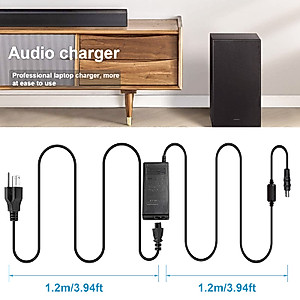 24V AC/DC Adapter Charger for Samsung HW-F550 HW-F551 HW-FM35 HW-FM55 HW-FM55C Series Crystal HW-F335 HW-F350 HW-F355 Surround SoundShare SoundBar Wireless Speaker Power Supply US Cord Cable