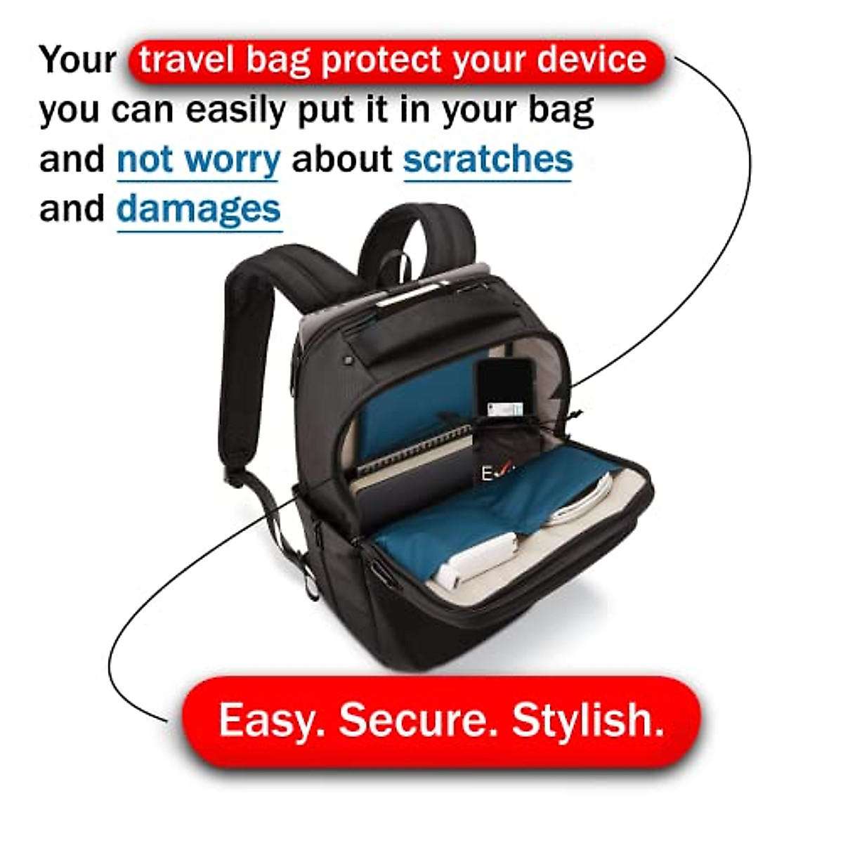 EVDO-LINK Bundle for Inseego 5G MiFi® M2100 Hotspot | Global 5G Mobile Portable WiFi with Case and Extra Battery for All Day Battery Compatible with Verizon