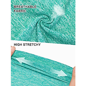 Kimmery Womens Workout Tops for Women Short Sleeve Shirts for Women Summer Tops for Women 2024 Gym Tops Athletic Tops for Women Light Green Top M