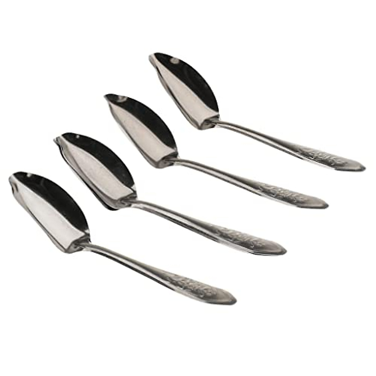 Baosity Bird Cockatiel Parrot Milk Steel Metal Feeding Feed Spoons