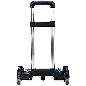 Backpack Hand Truck KAMOD Wheeled Cart Trolley Hand Aluminium Alloy Folding Trolley Cart for Schoolbag