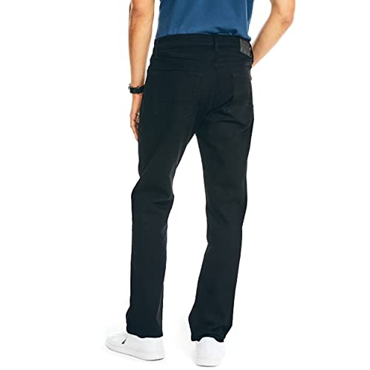 Nautica mens Nautica Vintage Straight Stretch Denim Jeans, Black Ink, 32 US