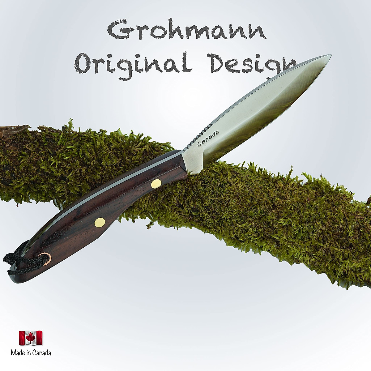 Original Design #RS1 - 8 1/2" High Carbon Stainless Steel Blade with Rosewood Handle