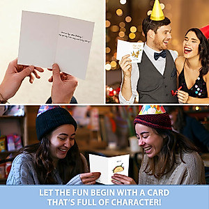 20 Funny Birthday Cards (4"x6") with 20 Envelopes & Stickers, Mixed Humor Greeting Card Variety Pack for Friend Teacher, Cartoon Lighthearted Birthday Cards for Women, Cheerful Happy Birthday Card For Kids