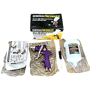 Central Pneumatic 47016 High Volume Low Pressure Gravity Feed Spray Gun, 20 oz