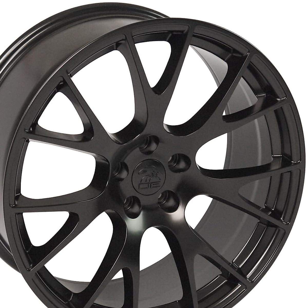 OE Wheels DG15 20 Inch Rim Fits Hellcat Style 5x115 20x9 Satin Black - Hollander 2528 (1)