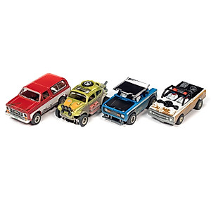 Auto World Xtraction 1965 Volkswagen Baja Bug (Green) HO Scale Slot Car