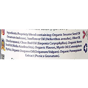 Dale Audrey Ayurvedic Organic Oil Pulling for Teeth and Gums | Refreshing Mint Flavored Oral Rinse Mouthwash | Essential Oils for Bad Breath | Whitening Teeth & Fresh Breath | (3 Pack,8oz)